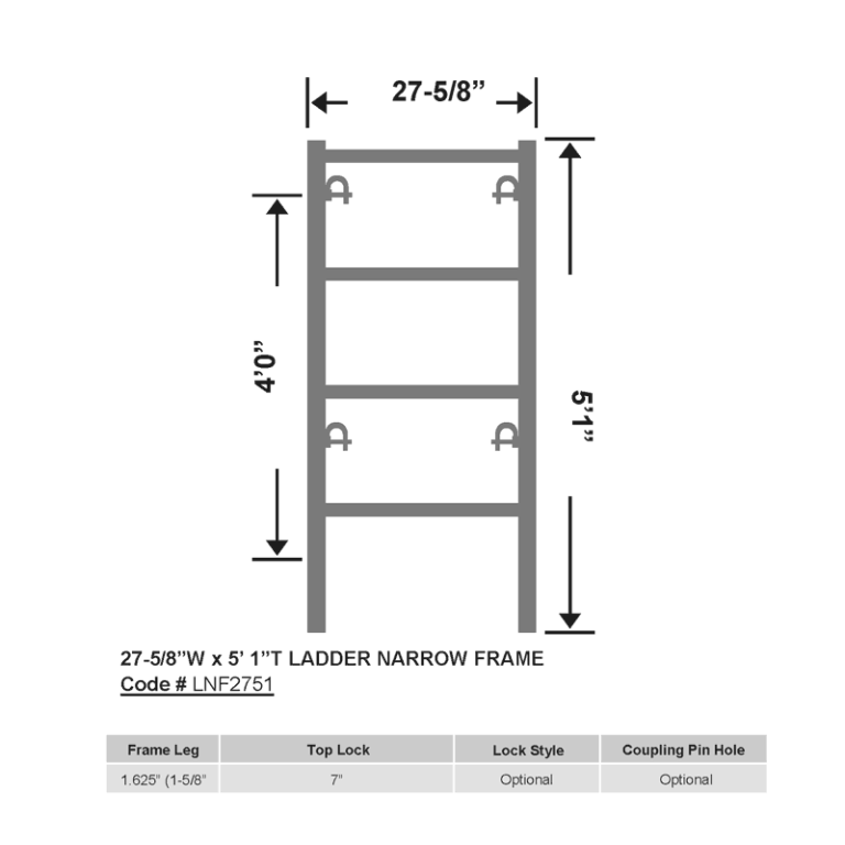 Ladder Narrow Frame – Yiwu Onon Building Materials Co., LTD